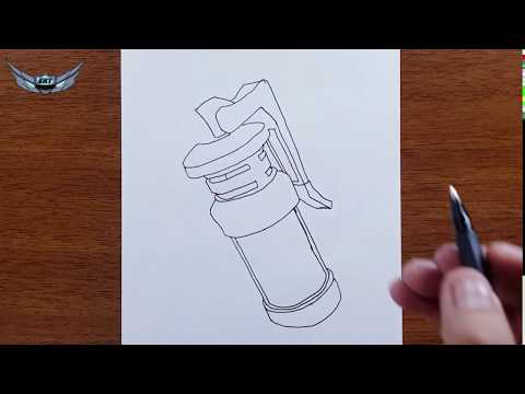 FORTNİTE SİLAH ÇİZİMİ -SİS BOMBASI NASIL ÇİZİLİR - KOLAY RESİM ÇİZME