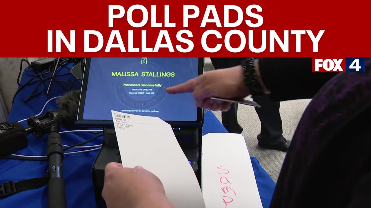 Dallas County approves new Poll Pads for upcoming elections - YouTube
