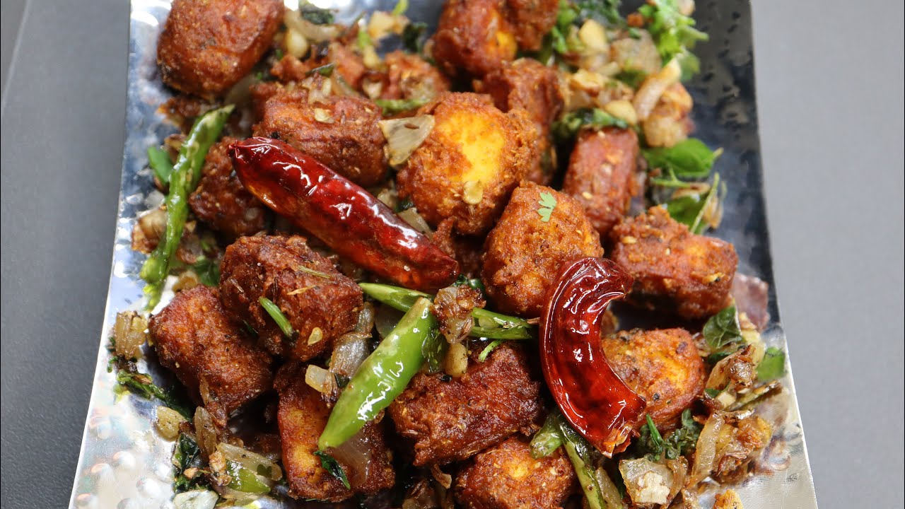 Quick Paneer 65 Recipe | Paneer Starter | Party Snacks | Veg Starter ...