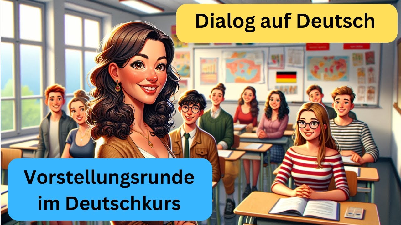 sich vorstellen (Deutsch lernen - Dialog auf Deutsch A2 - German ...