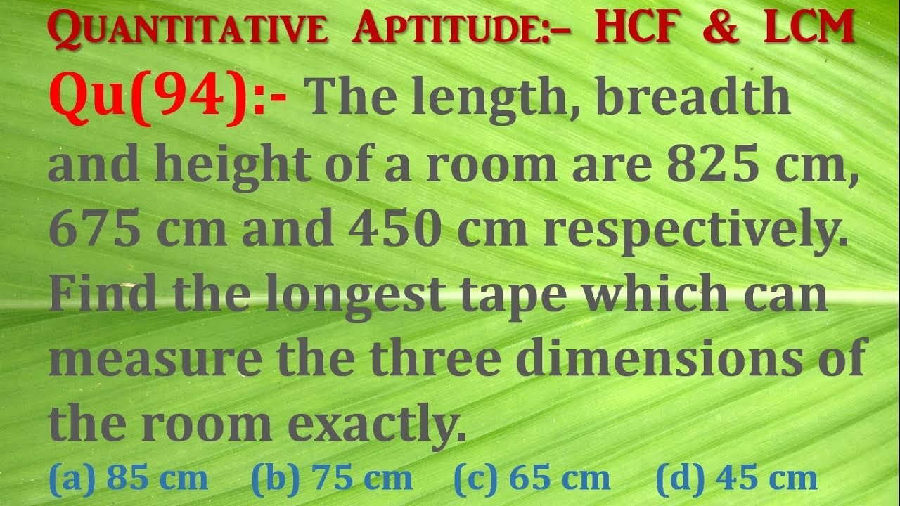 The Length Breadth And Height Of A Room Are 825 Cm 675 Cm And 450 Cm