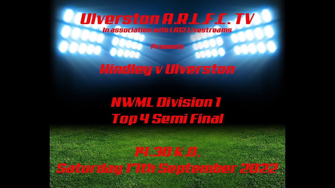 Hindley v Ulverston - Live and free from LA12 Livestreams - YouTube