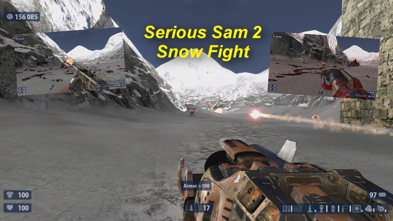 Serious Sam 2 Snow Fight - YouTube