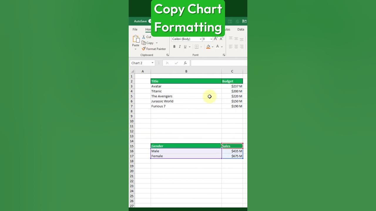 Copy Chart Formatting in SECONDS from One Chart to Another! - YouTube