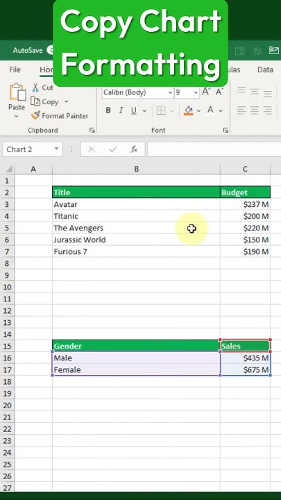 Copy Chart Formatting in SECONDS from One Chart to Another! - YouTube