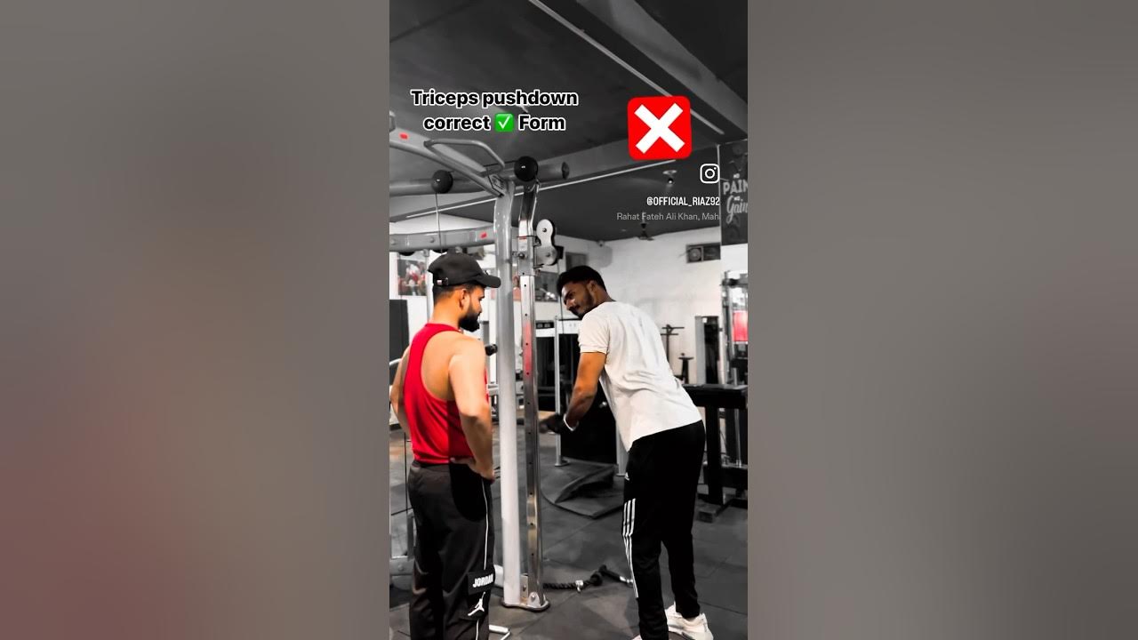 Triceps Pushdown Correct Form Triceps Kaise Lgaen Best Exercisegym Fitness Gymmotivation