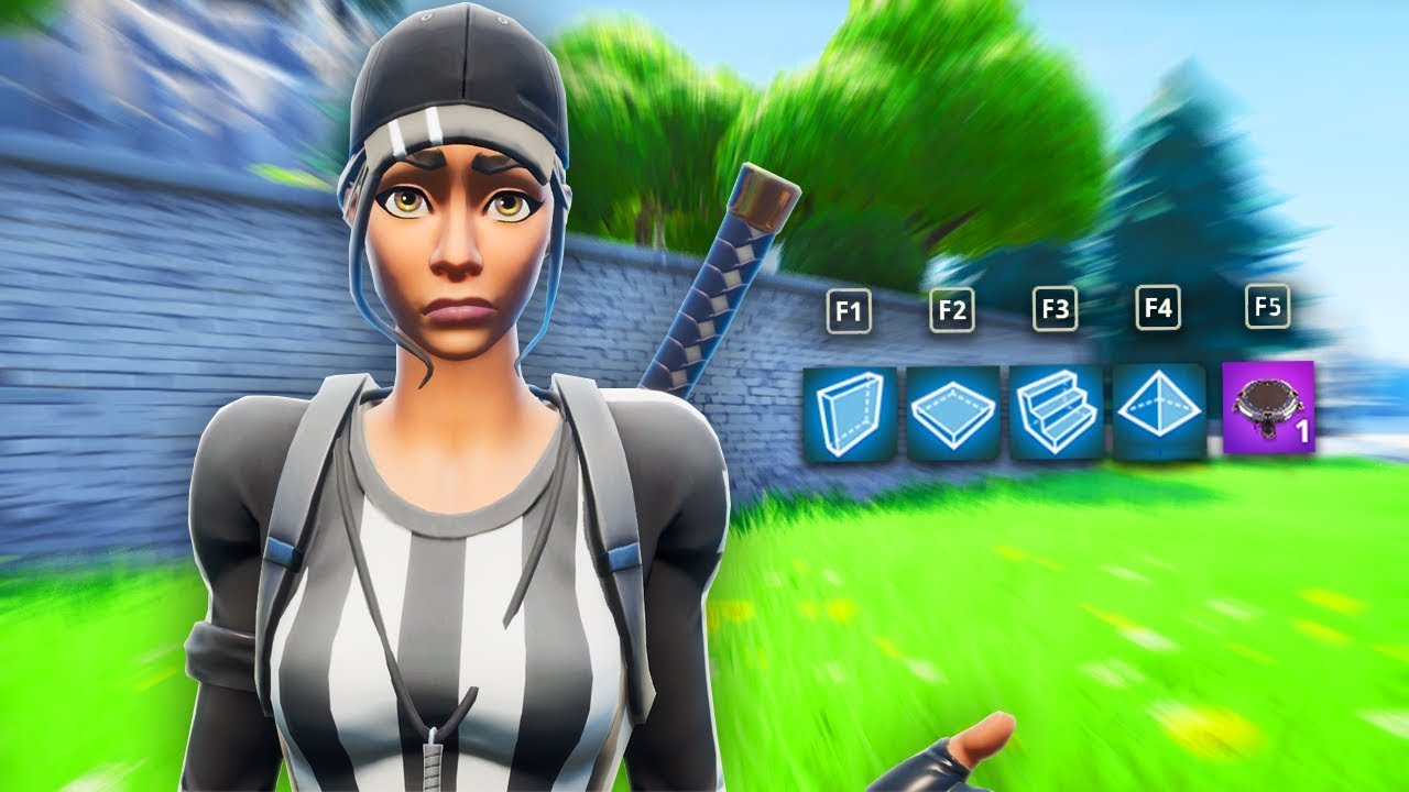 playing fortnite on the ORIGINAL Season 1 KEYBINDS - YouTube