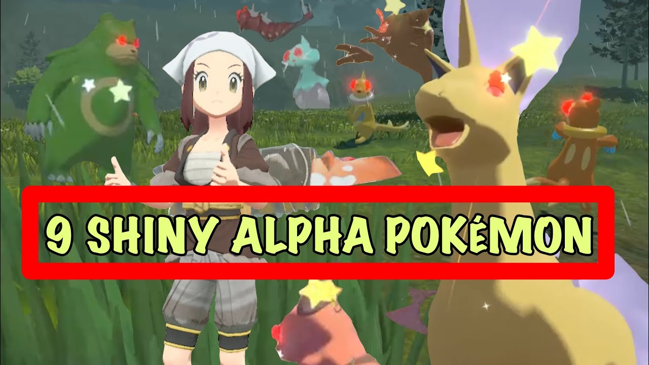 How I found my 9 Shiny Alpha Pokemon in Legends Arceus!!! - YouTube
