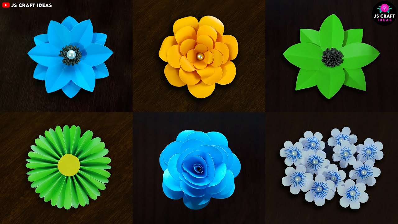 Best 6 Beautiful Paper Flowers Making Easy Paper Flowers Flower best-6-beautiful-paper-flowers-making-easy-paper-flowers-flower