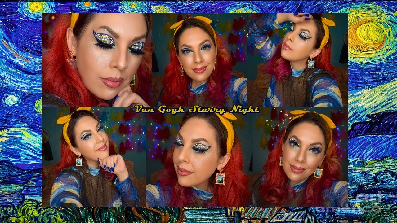 Van Gogh Starry Night Makeup Tutorial - YouTube