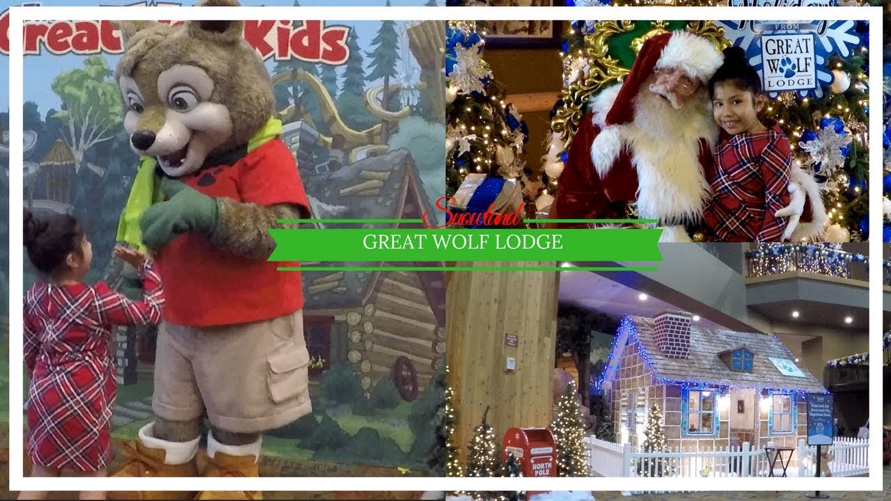 Snowland at Great Wolf Lodge || Dinner in Gingerbread House - YouTube