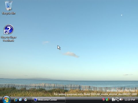 Installing Windows Vista build 5310 - YouTube