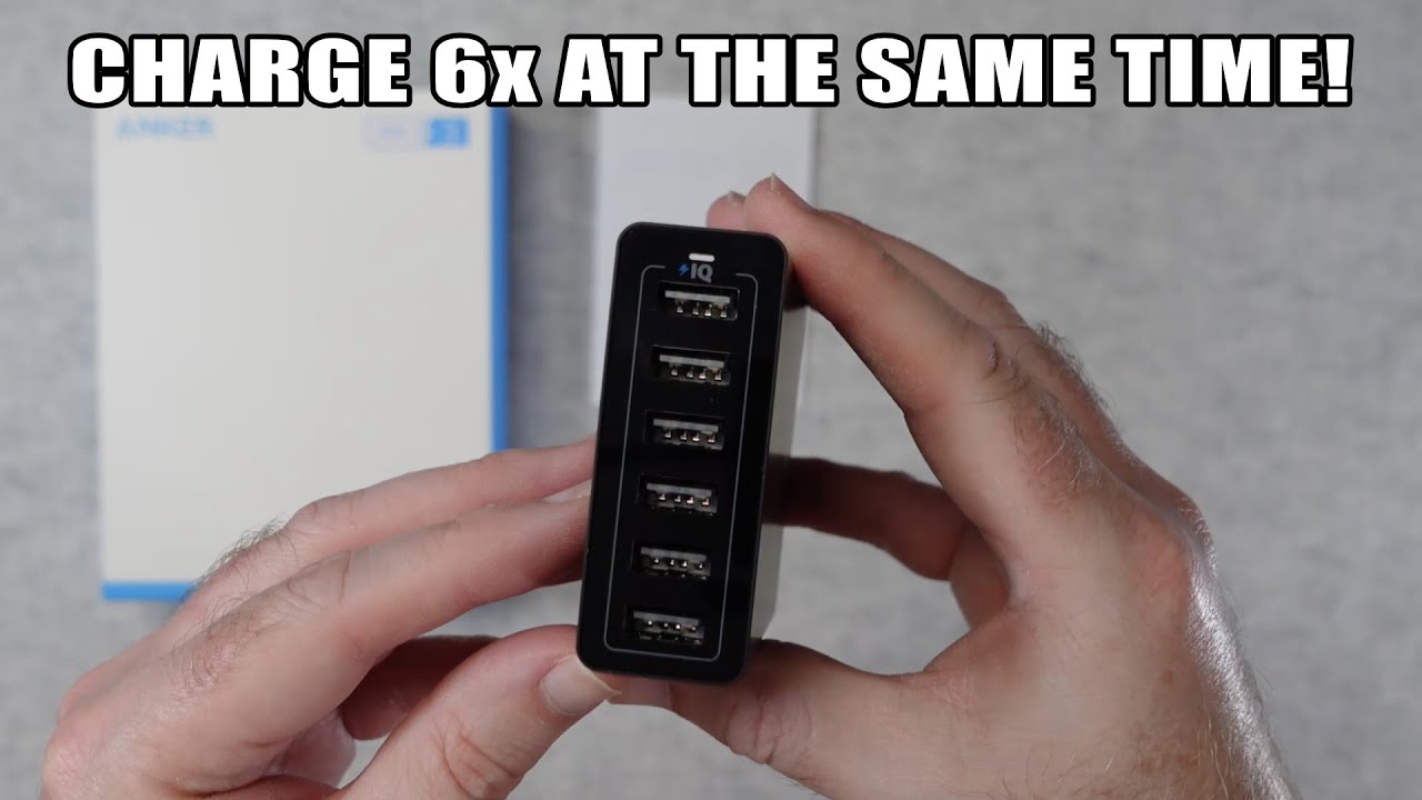 Anker PowerPort 6 60W 6-Port Family-Sized Desktop USB Charger Review ...