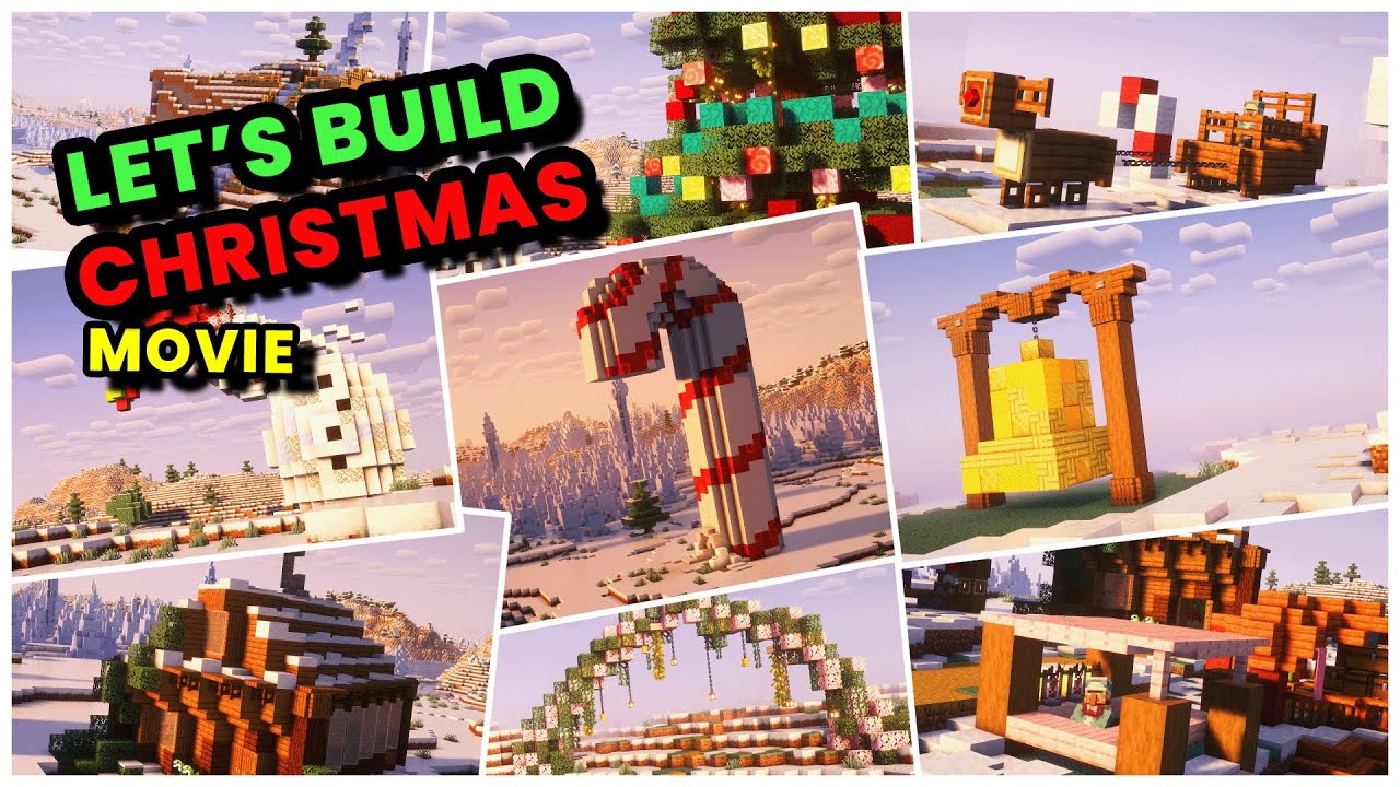 Minecraft Christmas Build Ideas {FULL MOVIE} - YouTube
