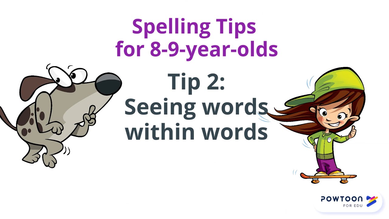 How to Spell for kids: seeing words within words - YouTube