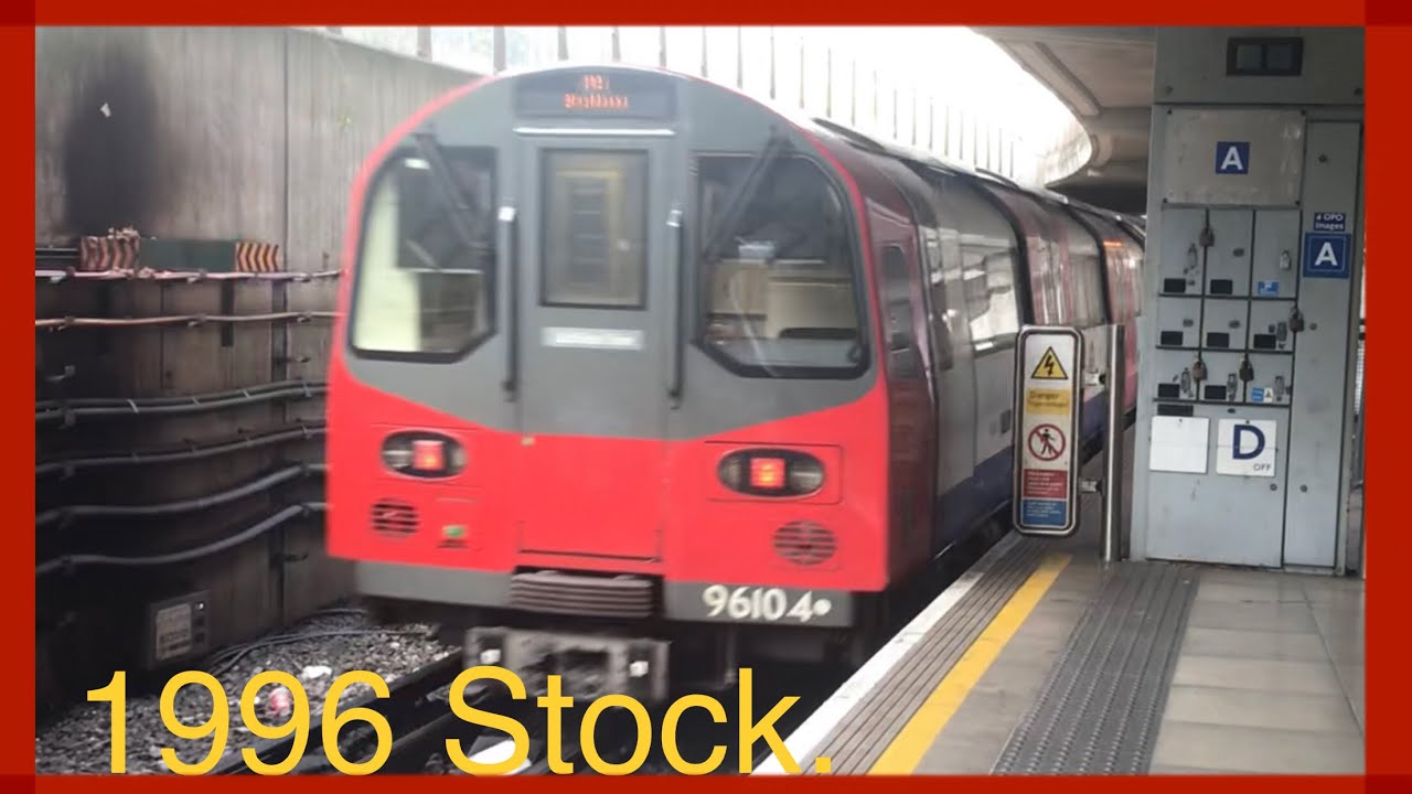 London Underground 1996 Stock departs Canning Town. - YouTube
