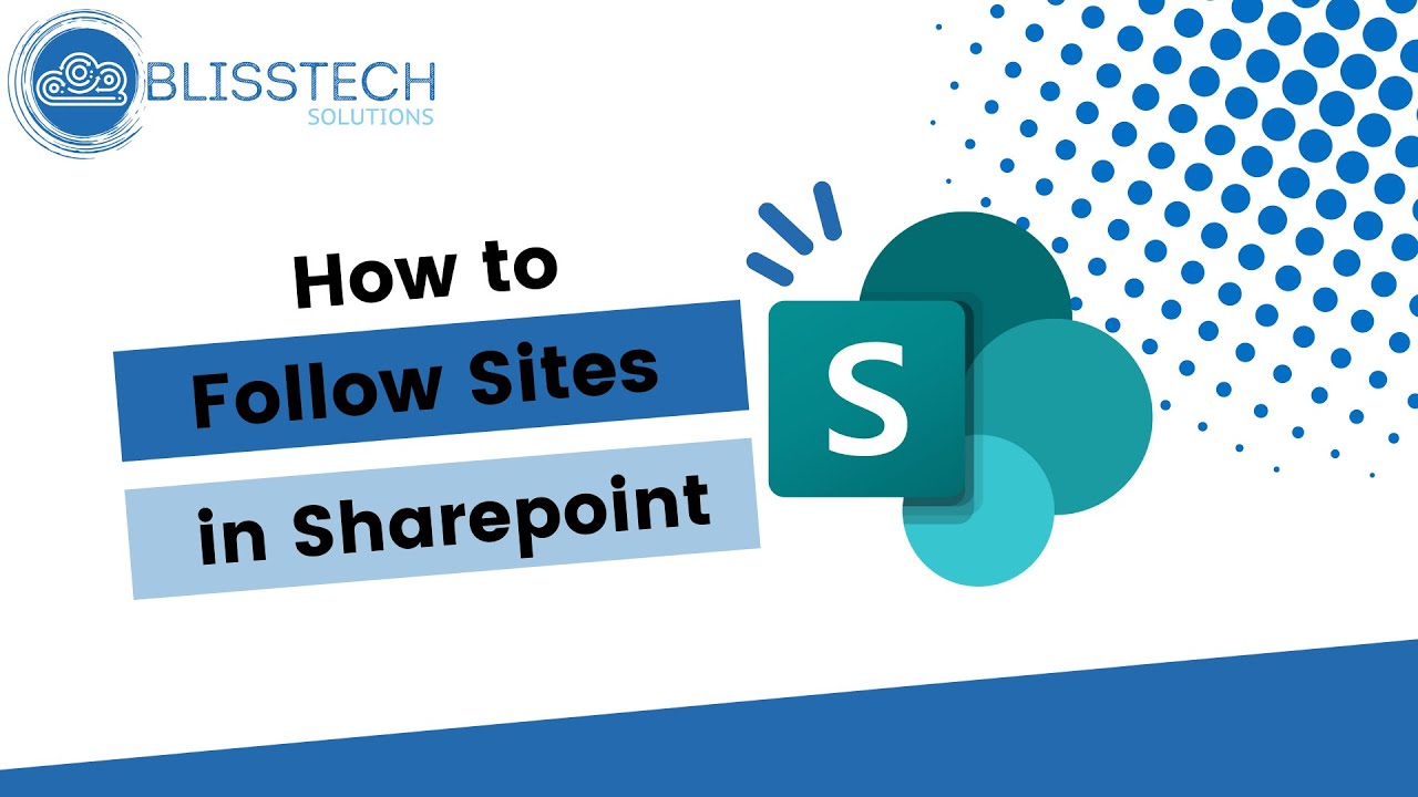 How to Follow Sites in SharePoint - YouTube