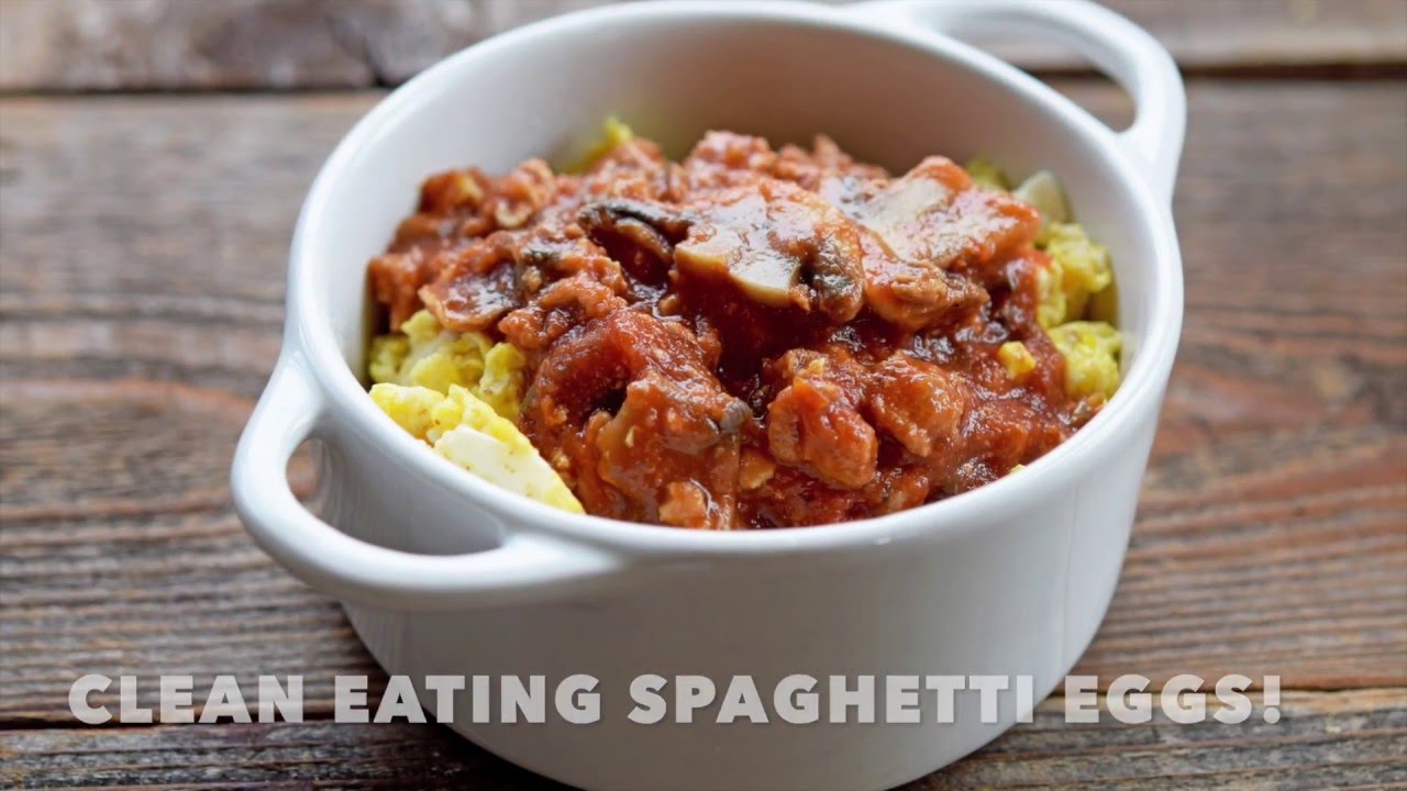 Clean Eating Spaghetti Eggs Recipe - YouTube
