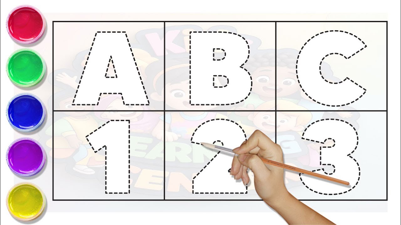 ABC 123 - Paint & Learn - YouTube