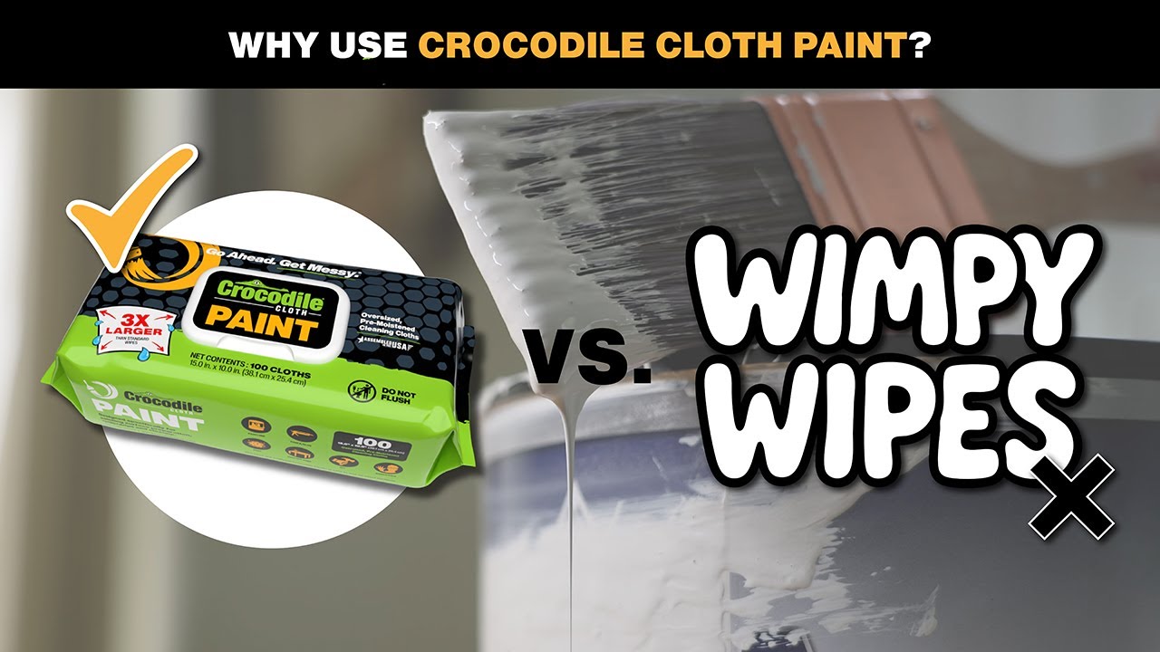 Crocodile Cloth Paint Wipes vs. The Competition - YouTube