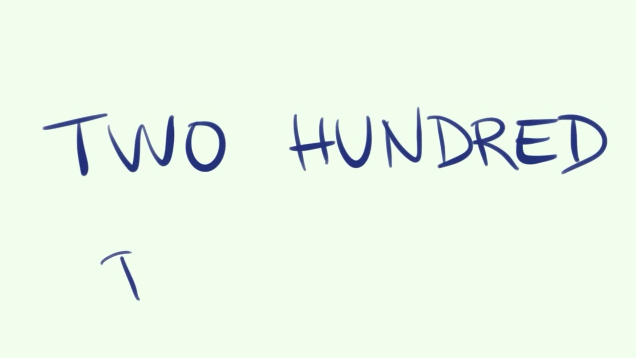 Cómo se escribe 200 en INGLÉS - Los NÚMEROS en INGLÉS - YouTube
