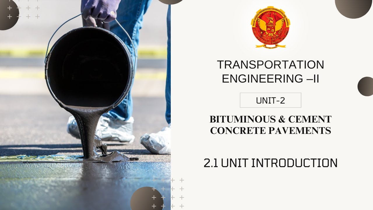 2.1 Introduction of Bituminous & Cement Concrete Pavements | CE502 ...