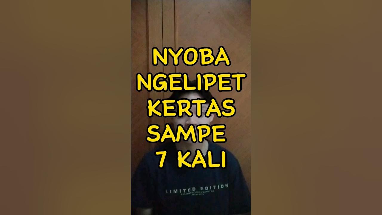 EKSPERIMEN NGELIPET KERTAS SAMPE 7 KALI #shorts - YouTube