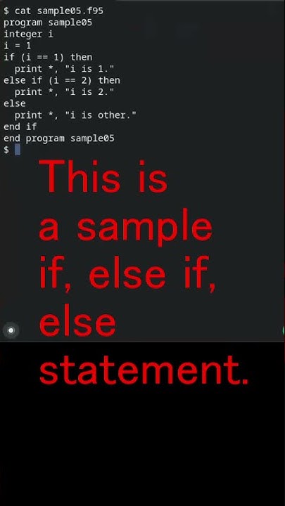 Fortran For Beginners 02.if statement #Shorts - YouTube