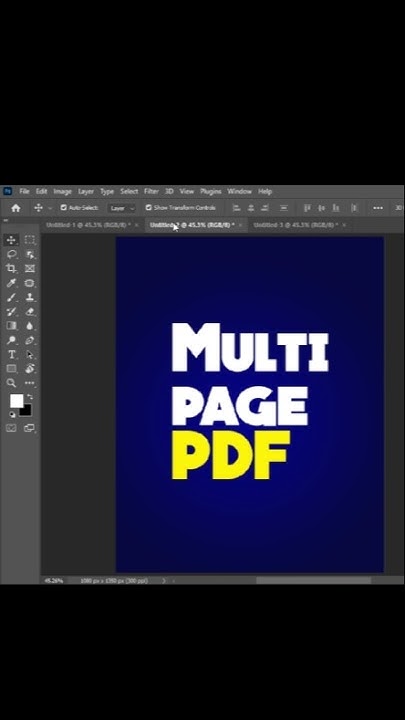 Save Multiple Pages as PDF in photoshop #photoshop #ai #shorts - YouTube