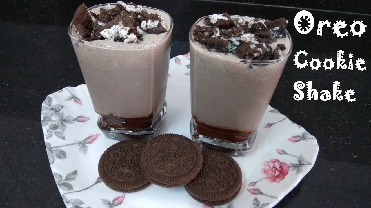 Oreo Cookie Milkshake Recipe – Dessert Recipe – Quick Oreo Milkshake ...