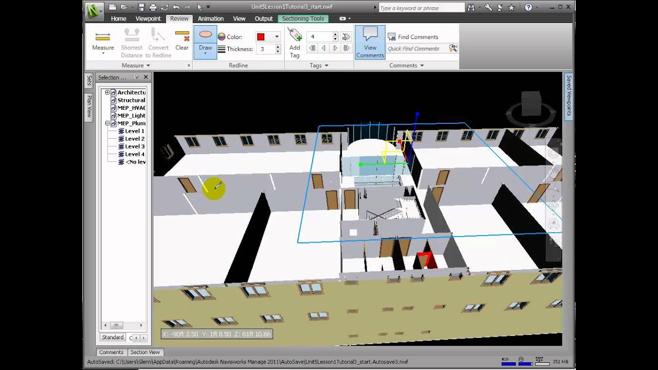 Navisworks - Reviewing and Marking Up - YouTube