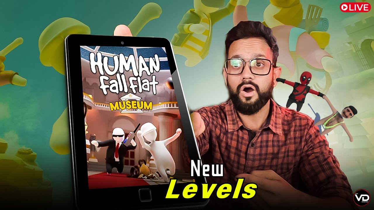 🔴 NEW LEVELS : HUMAN FALL FLAT LIVE !!! || Hindi Live Stream || #hindi #humanfallflat - YouTube