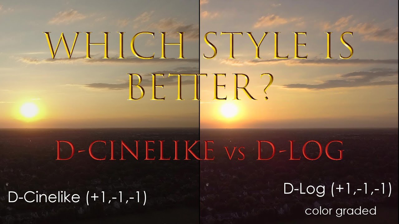 Which Video Profile is Better? D-Cinelike vs D-Log on the DJI Mavic Pro ...