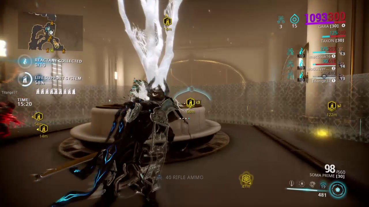 Warframe - Gara Gameplay [Void Fissure - T3 Survival - 20 Min] Void ...