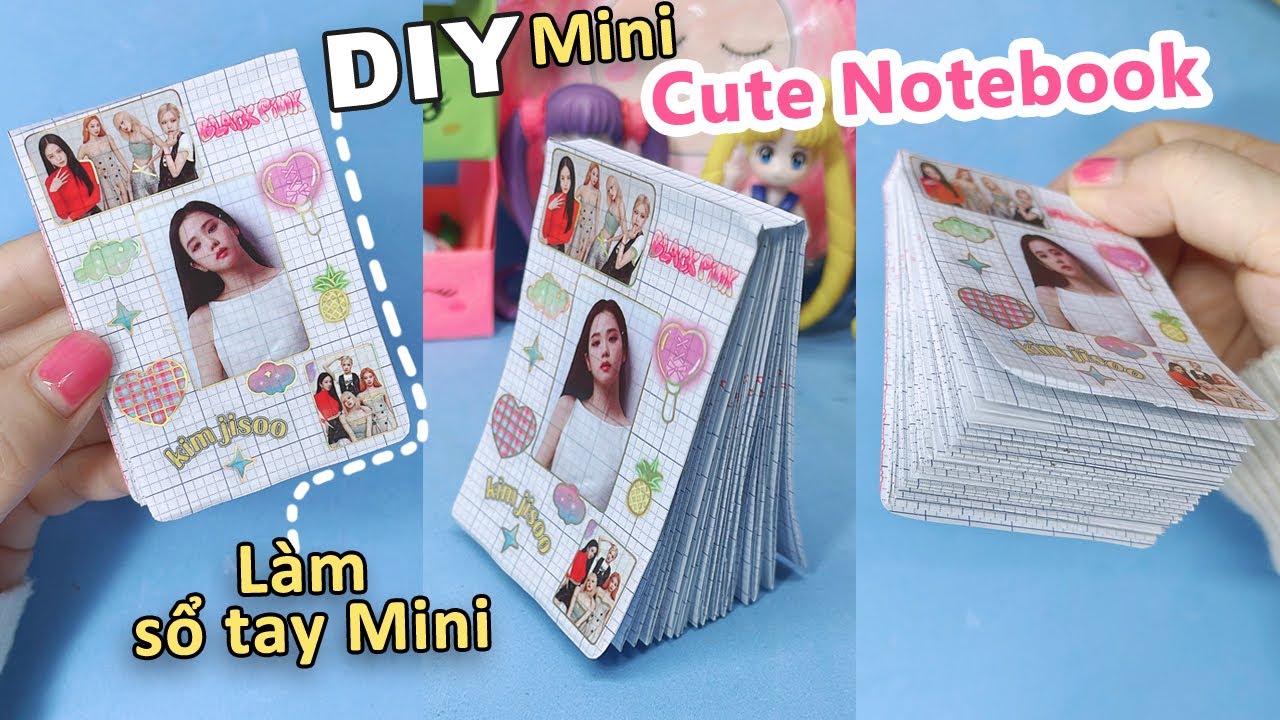 [Tái chế vở cũ] Làm sổ tay mini đơn giản/ DIY mini cute notebook/ Liam ...