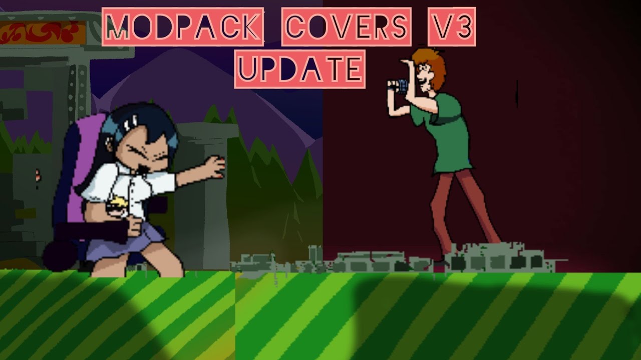 fnf modpack covers V3 update zip Android gama baja - YouTube