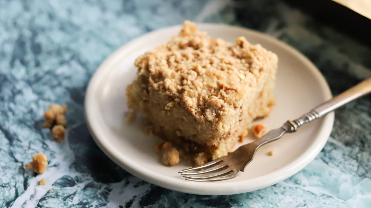 Crumbly Hazelnut Coffee Cake Recipe - YouTube