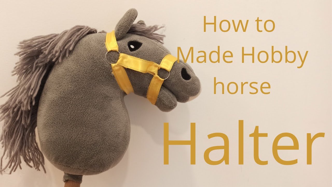 How to make a hobby horse headcollar ( real time of making) - YouTube