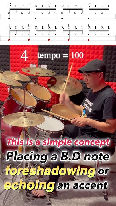 This is a simple concept / Placing a B.D note foreshadowing or echoing ...