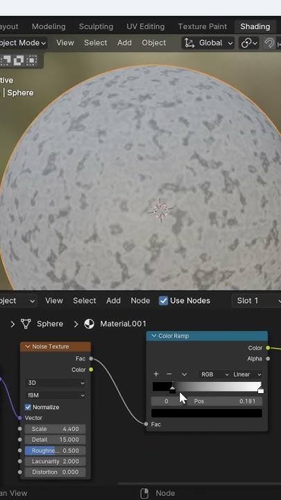 how to make a realistic rock shader in blender #blender #gamedev #shaders #shortsviral #havefun ...