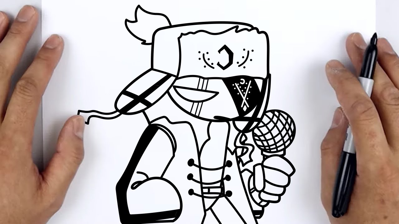 HOW TO DRAW RUV (Ruvyzvat) | Friday Night Funkin (FNF) - Easy Step By ...