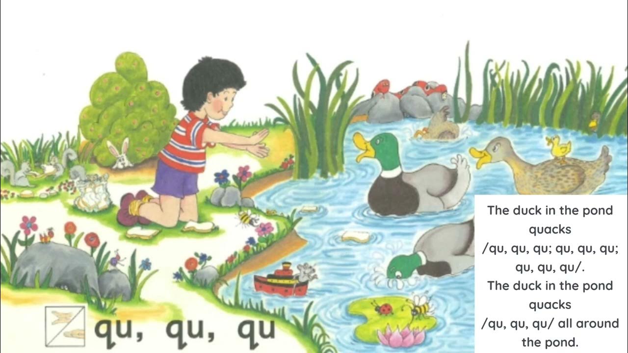 Jolly Phonics "QU" Song | qu | /qu/ - YouTube