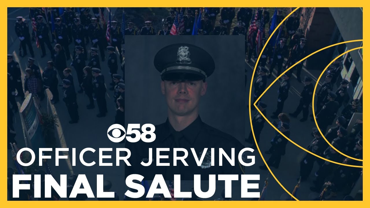Final salute: Milwaukee Police Officer Peter Jerving laid to rest - YouTube