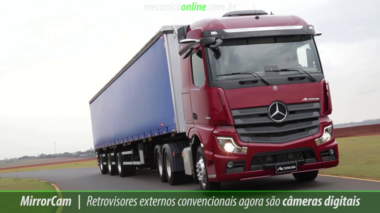 Entenda como funciona o retrovisor digital que chega com o Actros - YouTube