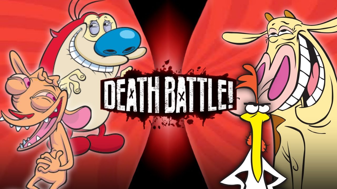 Ren & Stimpy Vs. Cow & Chicken (Nickelodeon/Cartoon Network) Death ...