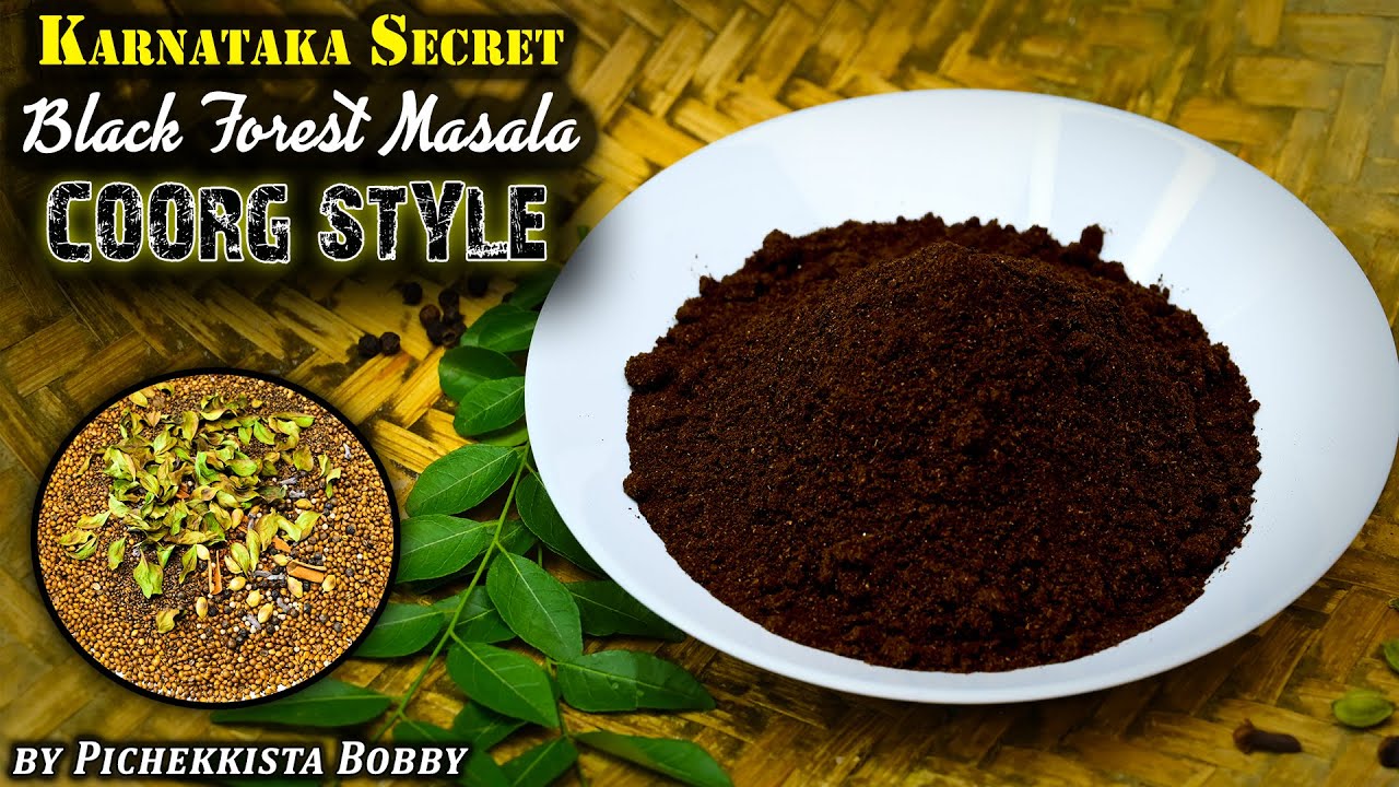 BLACK FOREST SECRET MASALA | Karnataka Special Recipe | Coorg Black ...