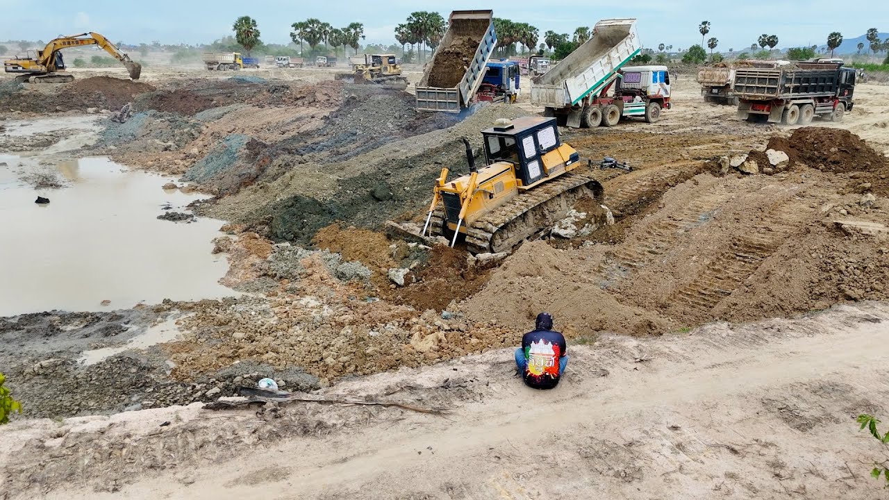 Large Scale Pond Backfill Project Employing Premier Assembling Tools ...