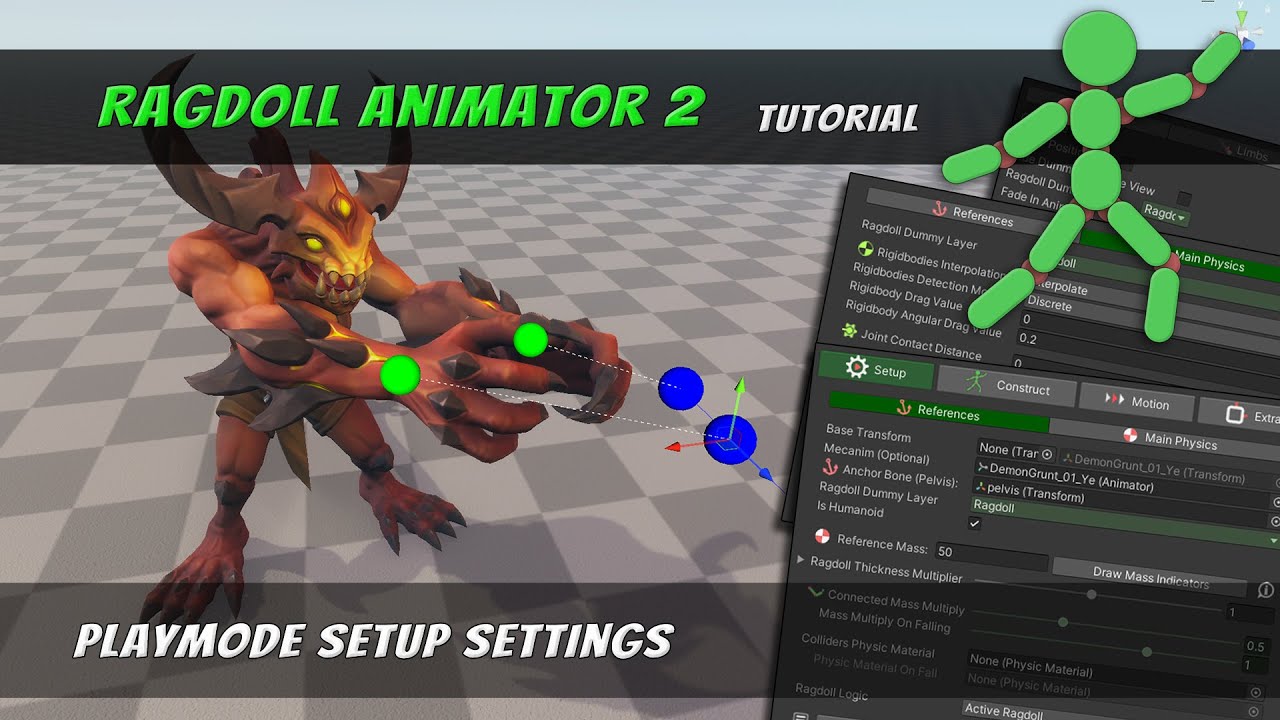 Ragdoll Animator 2 Introduction Tutorial 3 Playmode Setup Youtube