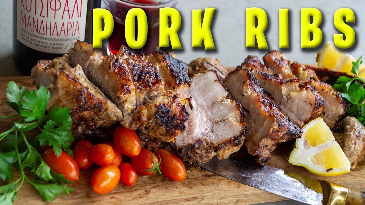 PORK RIBS on the grill / Χοιρινα παιδακια στα καρβουνα - YouTube