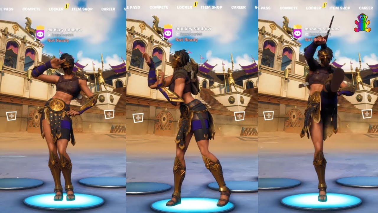 New Sica Female Menace Outfit doing EMOTES IN LOBBY for TIKTOK (15.40 ...